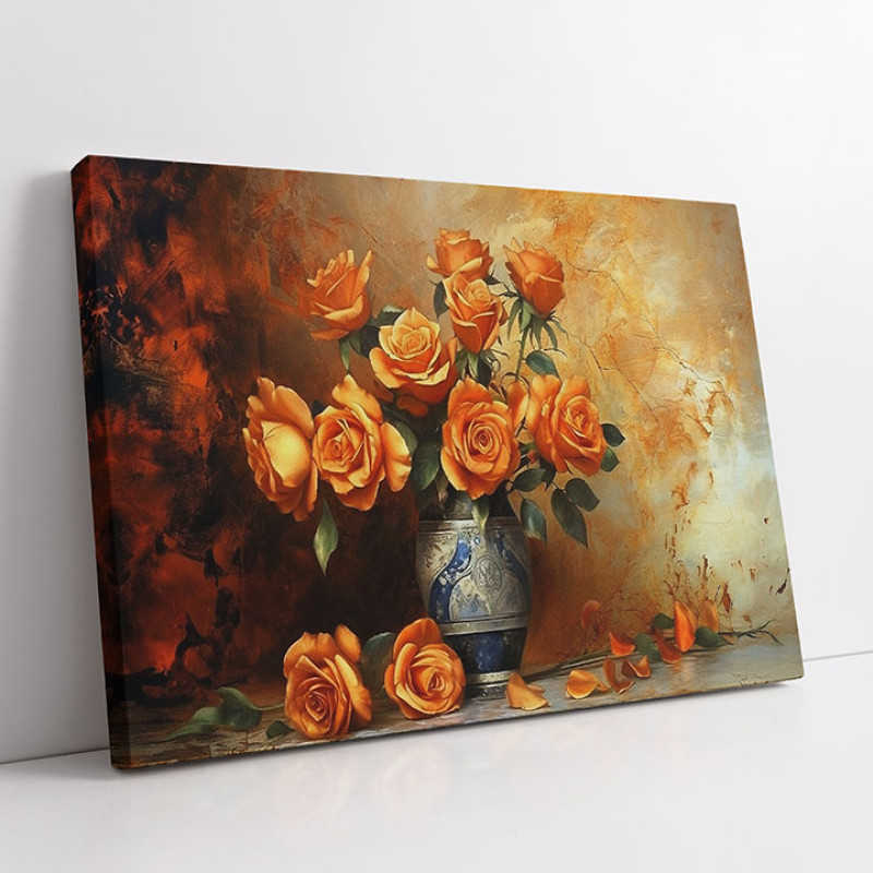 Trandafiri Portocalii - Tablou cu flori | ViZIO ⭐⭐⭐⭐⭐